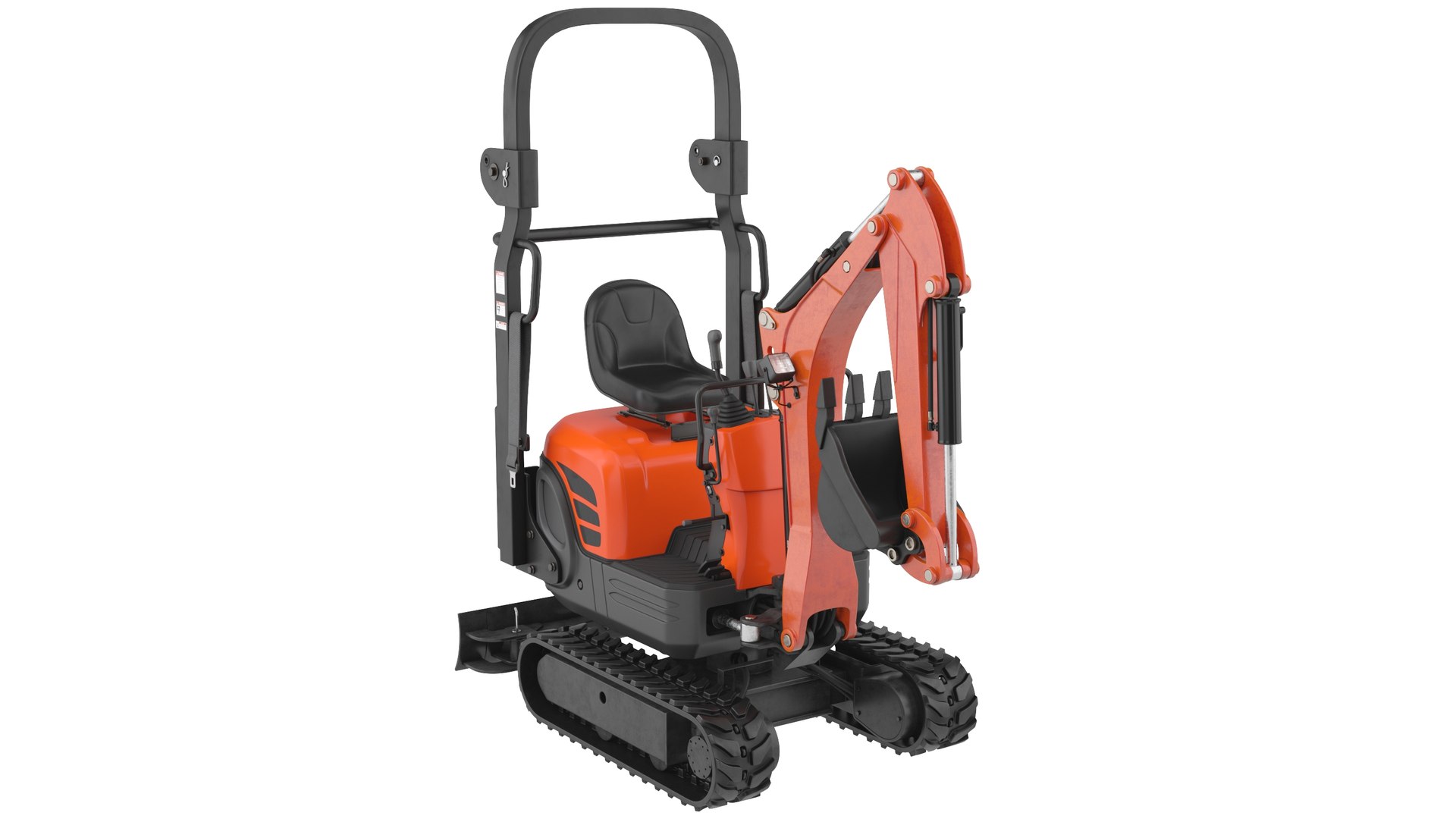 Tracked Mini Excavator 3D Model - TurboSquid 2060136