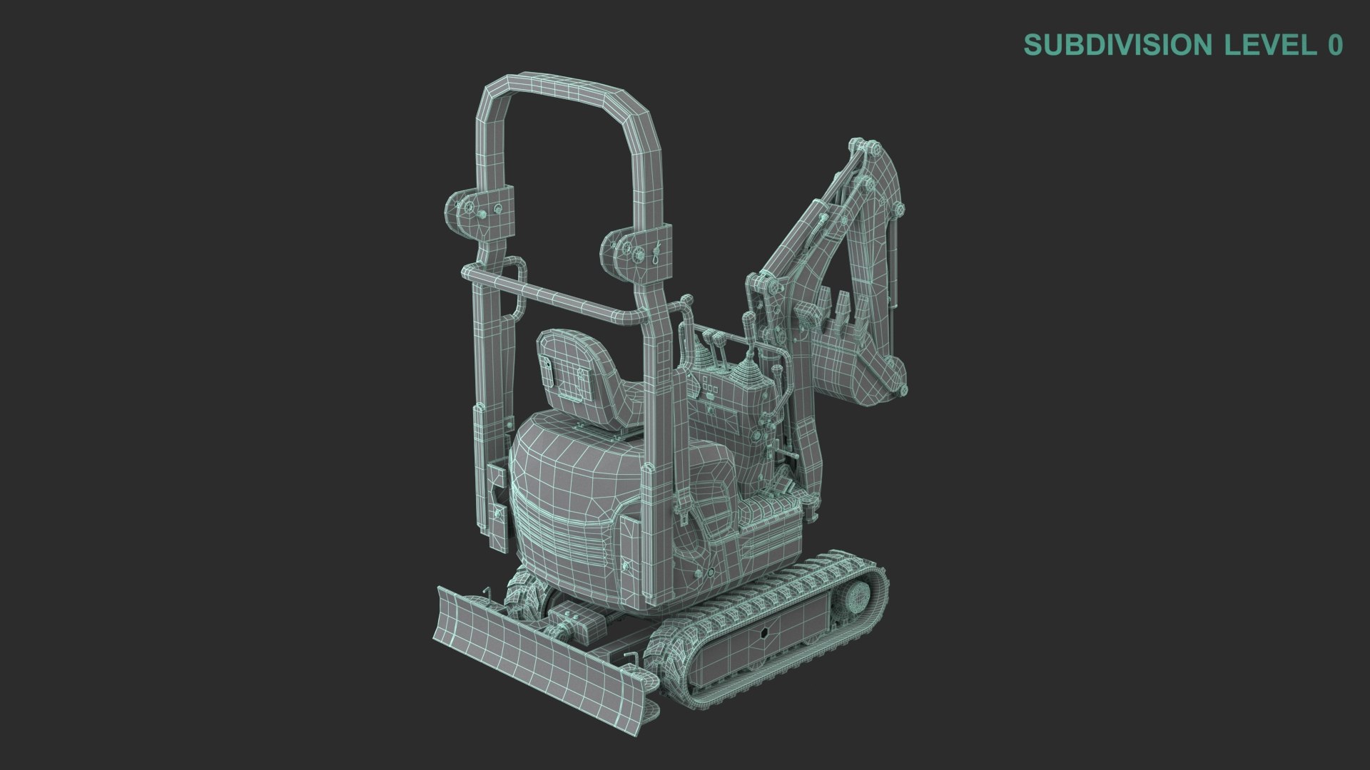 Tracked Mini Excavator 3D model - TurboSquid 2060136