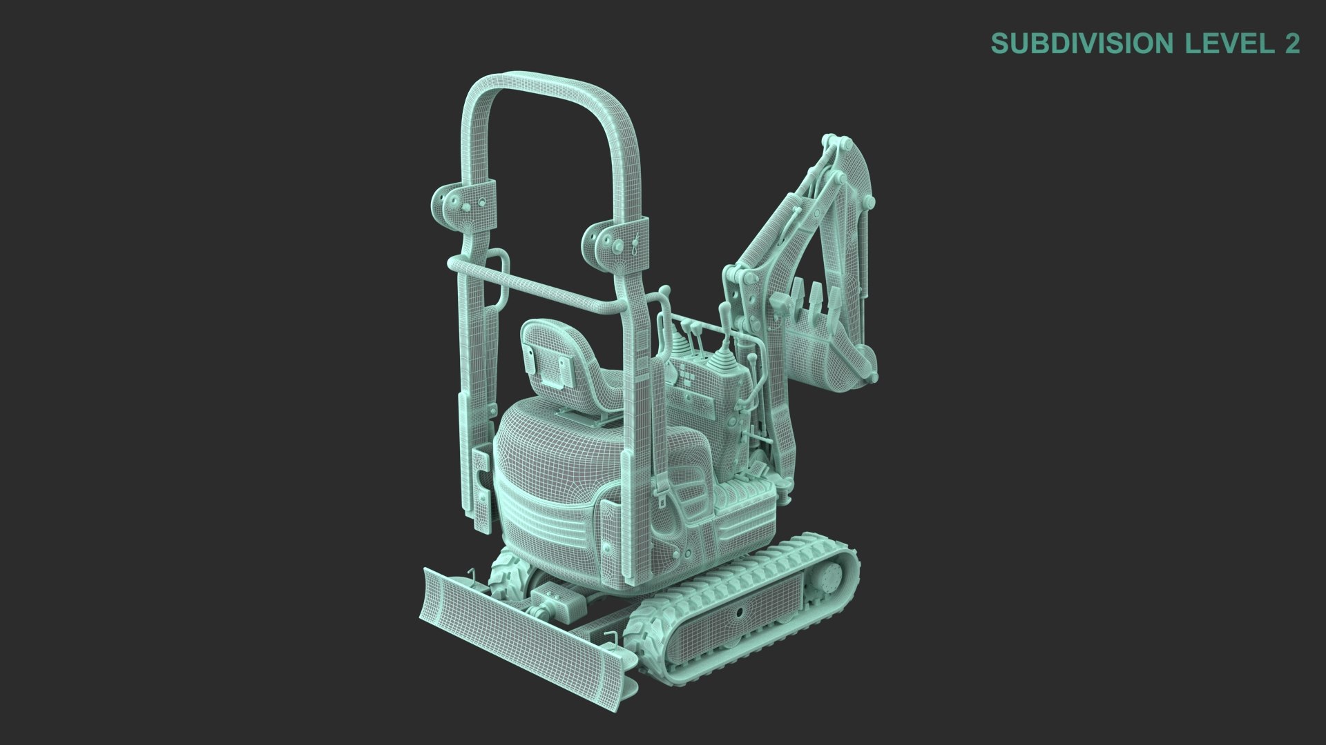 Tracked Mini Excavator 3D Model - TurboSquid 2060136