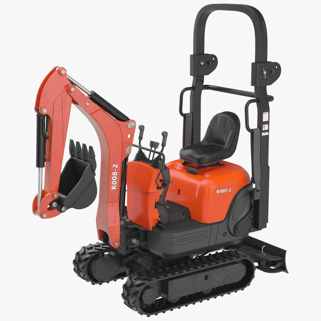 Tracked Mini Excavator 3D model - TurboSquid 2060136
