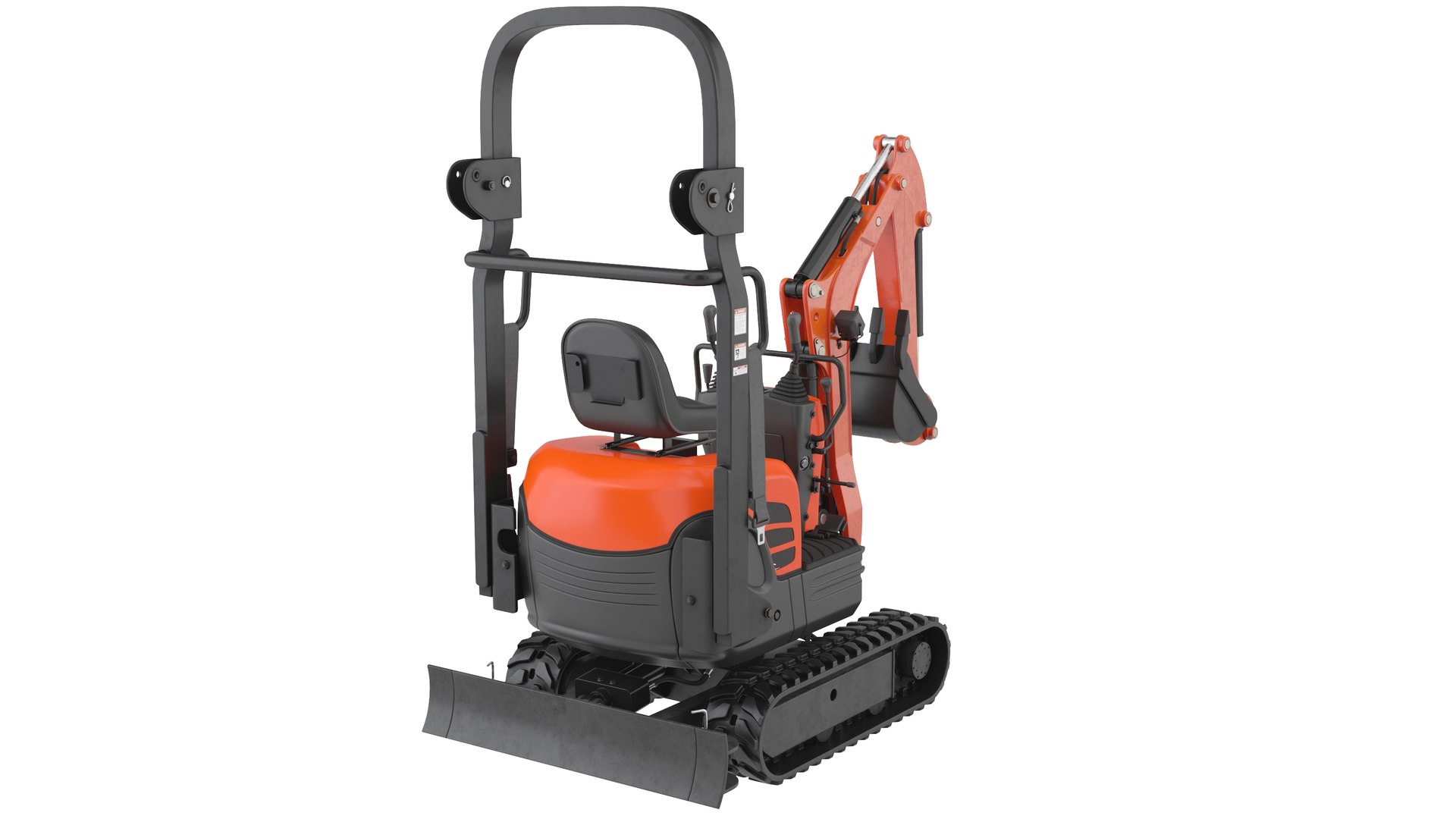 Tracked Mini Excavator 3D Model - TurboSquid 2060136