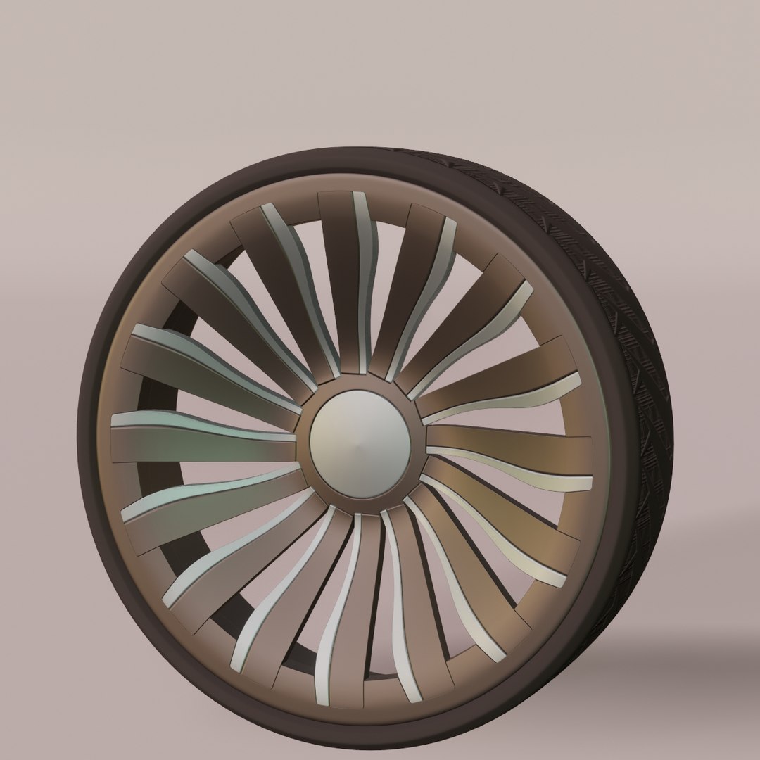 3D Sports Car Wheel 2 Model - TurboSquid 1452610