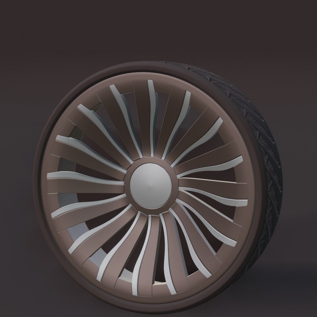 3D Sports Car Wheel 2 Model - TurboSquid 1452610