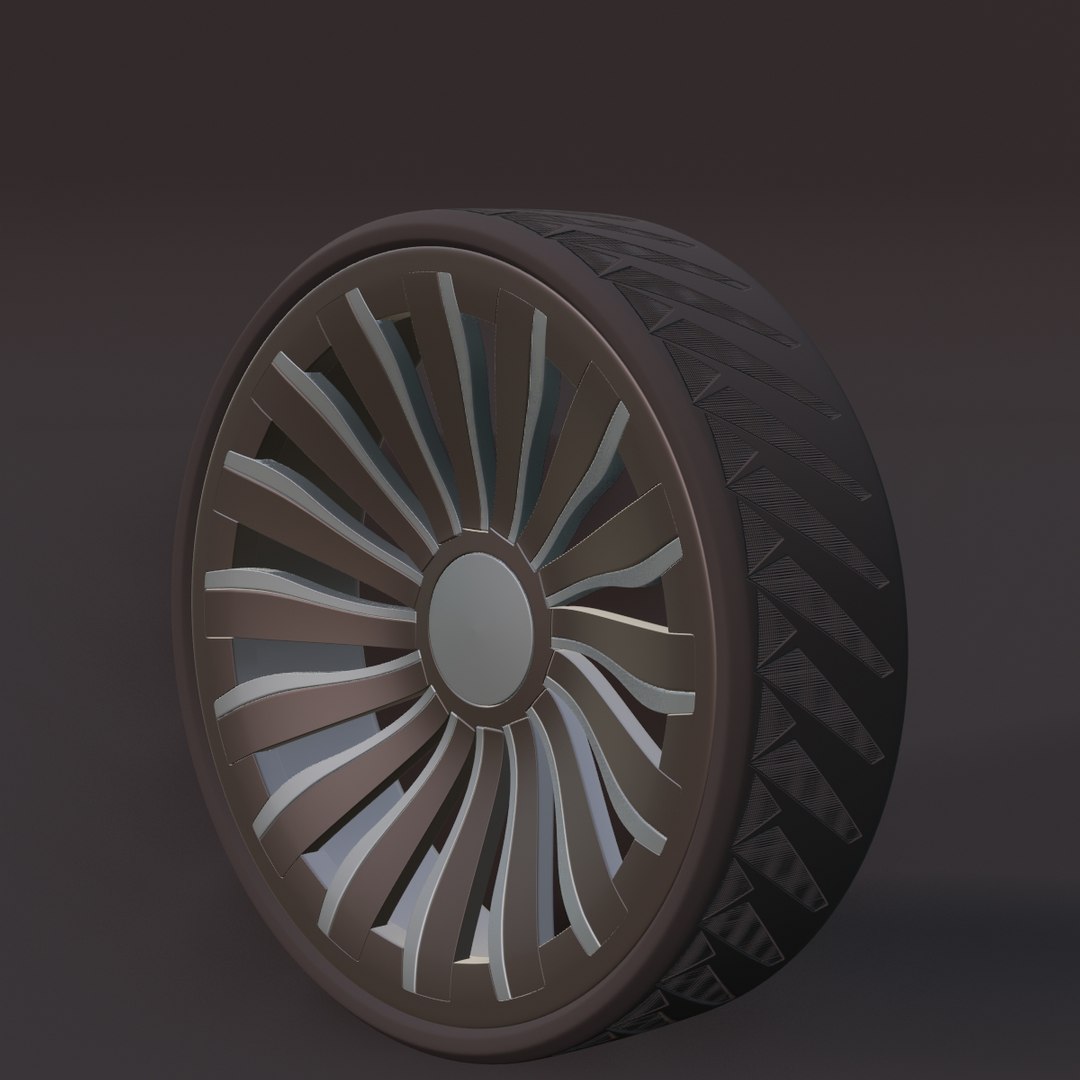 3D Sports Car Wheel 2 Model - TurboSquid 1452610