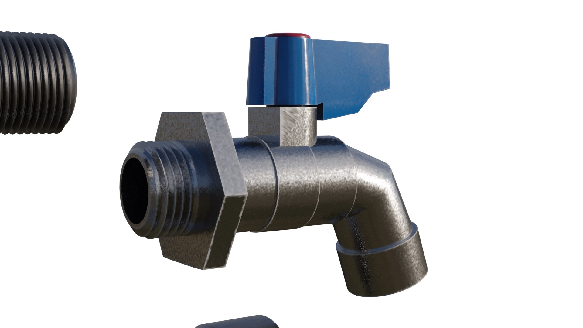 Tap Water And Pipe 3D Model - TurboSquid 1941586