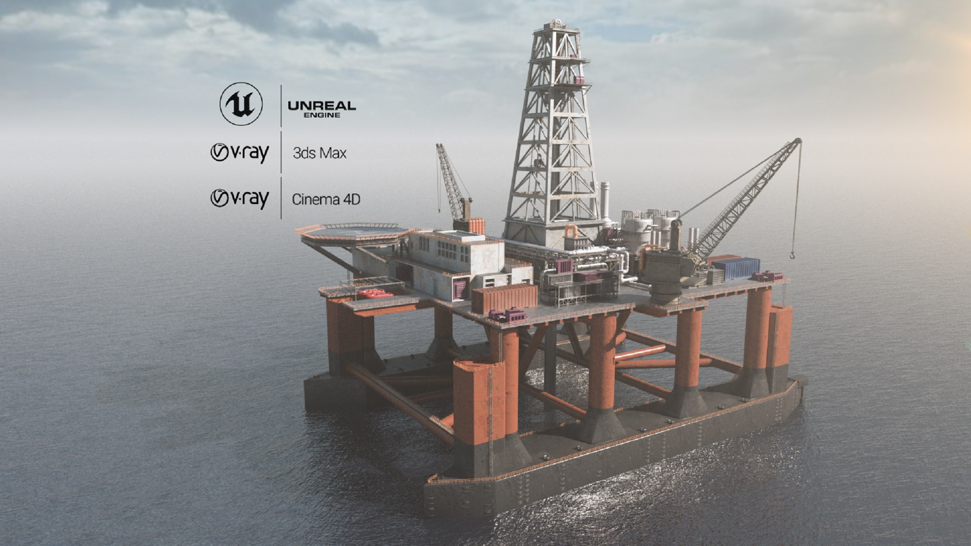 3D Model Dolphin OilRig - TurboSquid 2186084