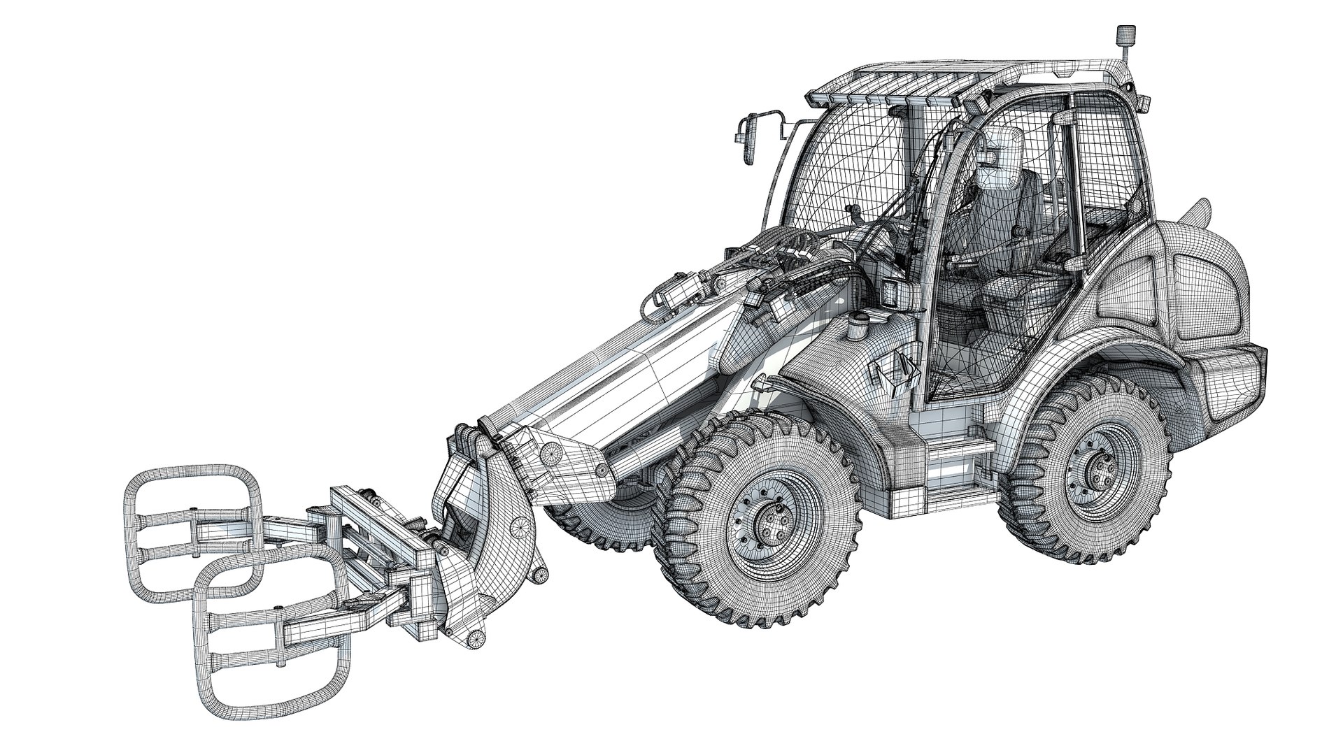 3D model loader wheel load - TurboSquid 1676914