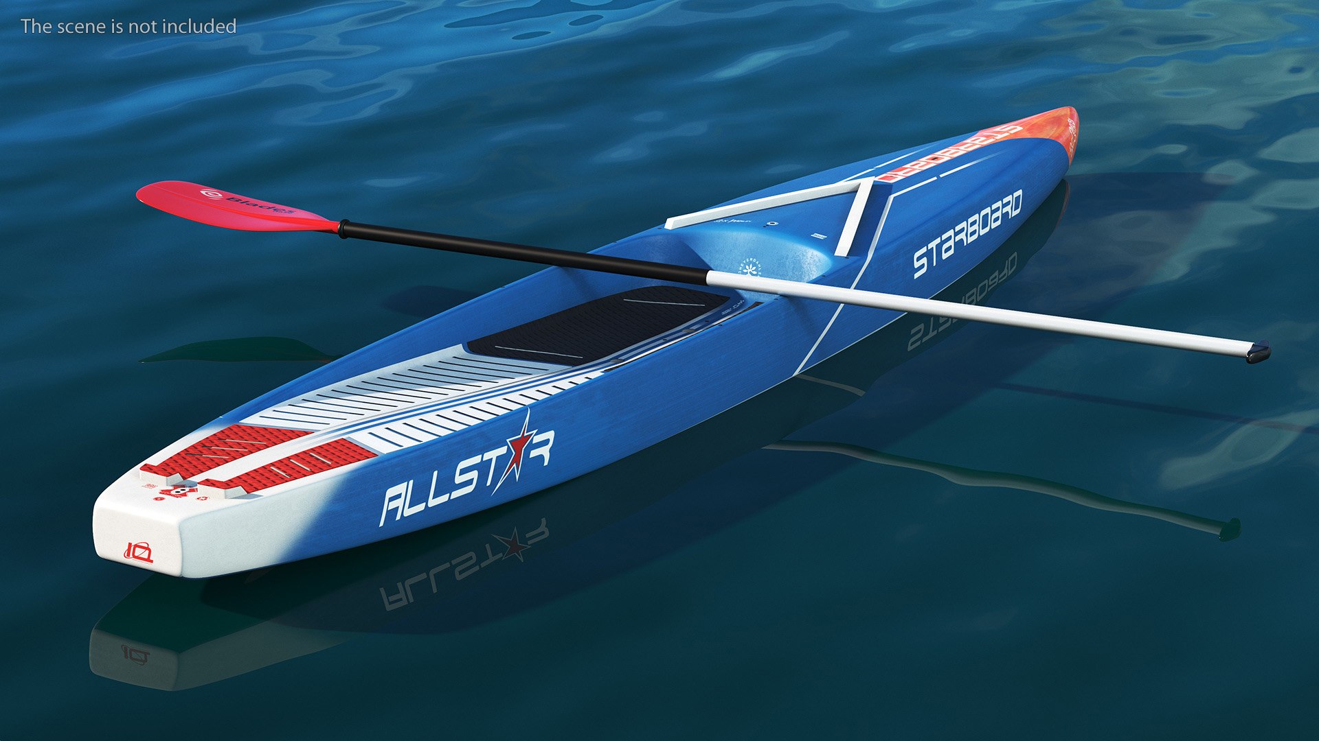 Starboard Allstar Race Paddle SUP Board 3D Model - TurboSquid 2169156
