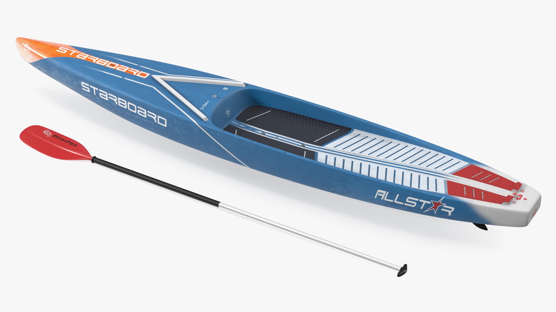 Starboard Allstar Race Paddle SUP Board 3D Model - TurboSquid 2169156