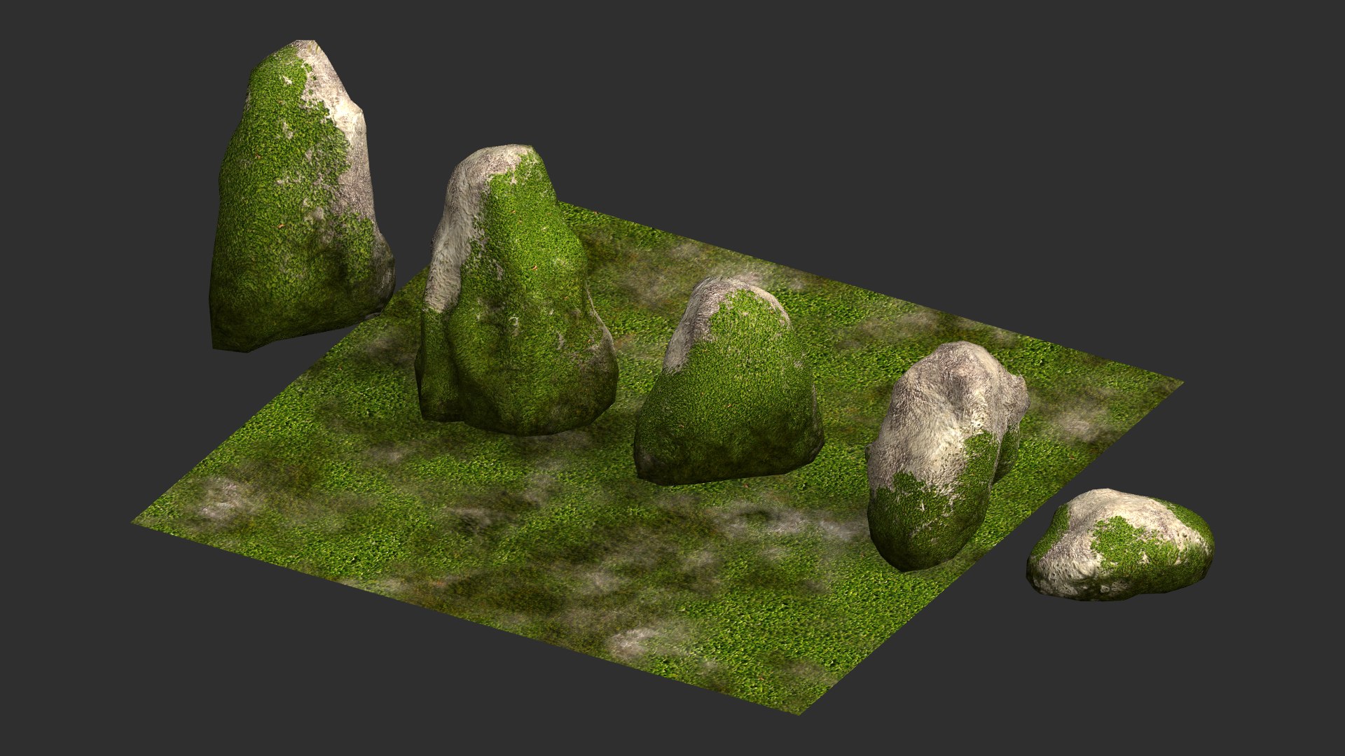 3D Model Rock Set 03 - Ivy - TurboSquid 1766416