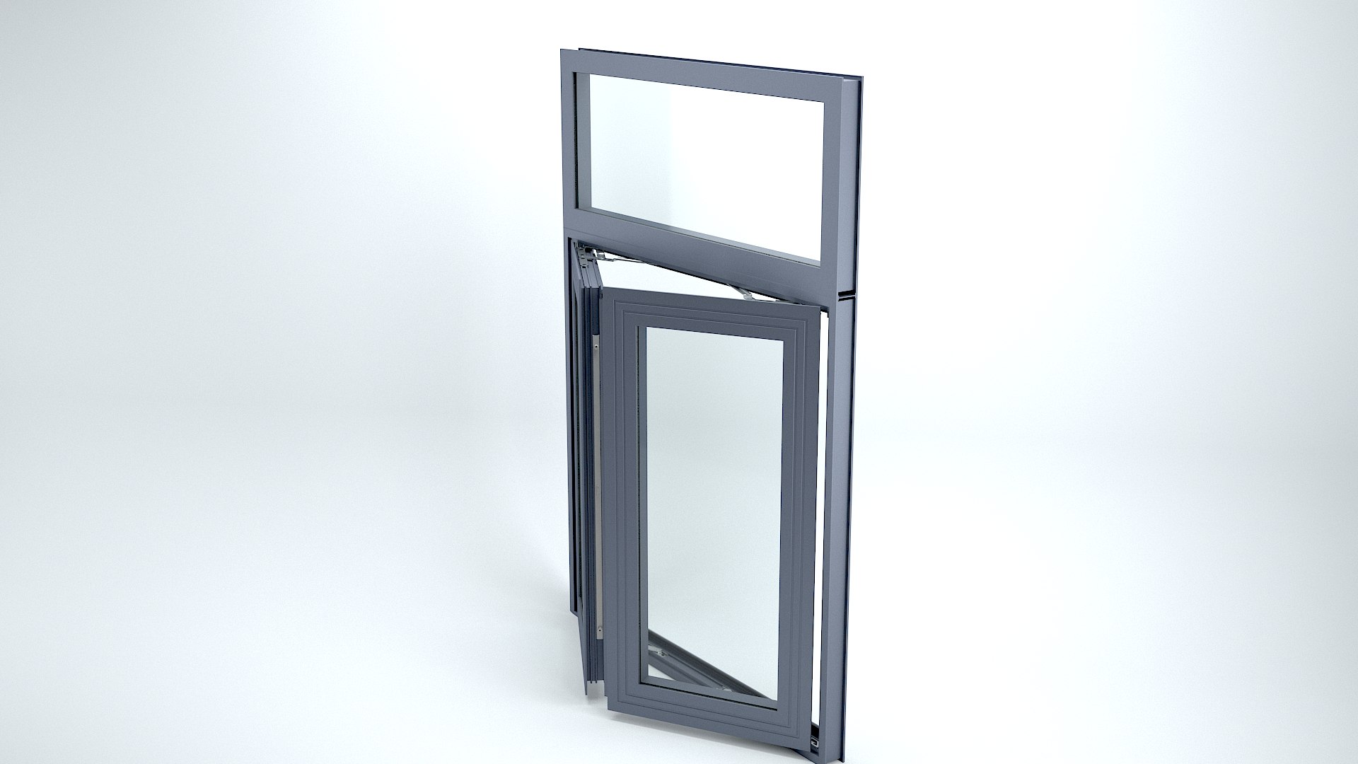 Aluminium Window 3D Model - TurboSquid 2002051