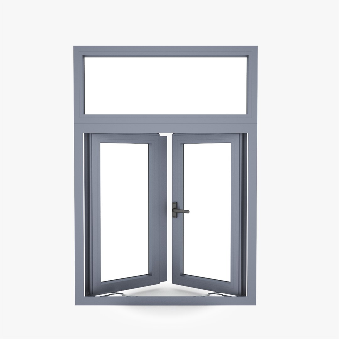 Aluminium window 3D model - TurboSquid 2002051