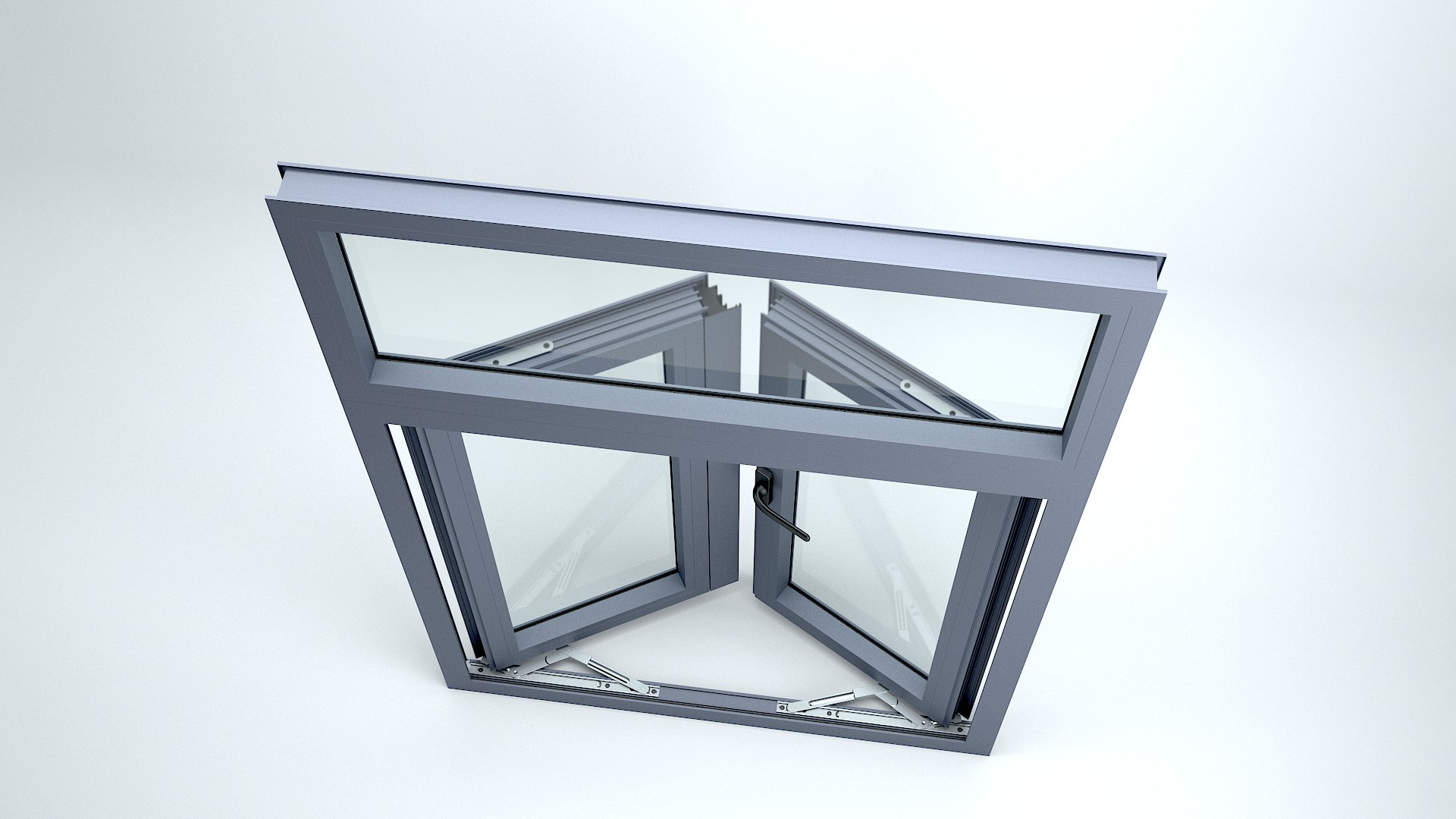 Aluminium Window 3D Model - TurboSquid 2002051