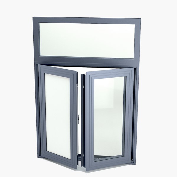 Aluminium window 3D model - TurboSquid 2002051