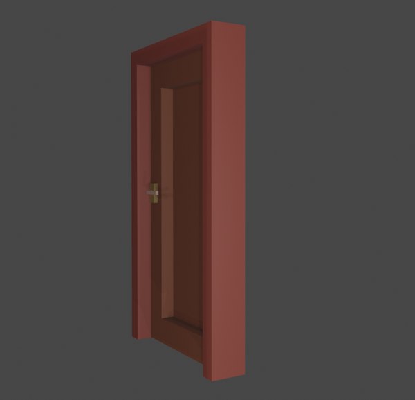3D simple door - TurboSquid 1585785