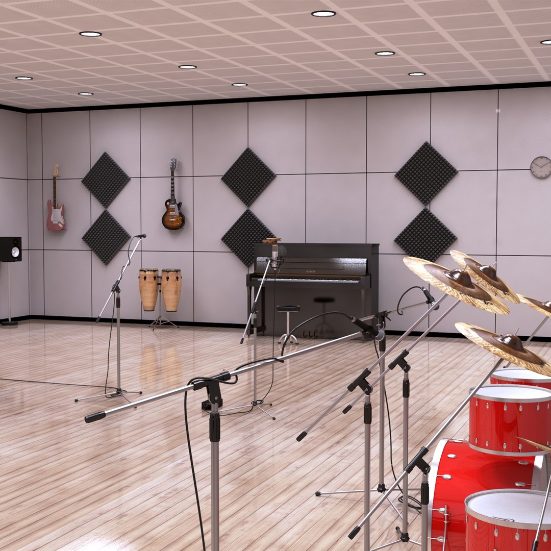 Guitar drums music 3D model - TurboSquid 1524636
