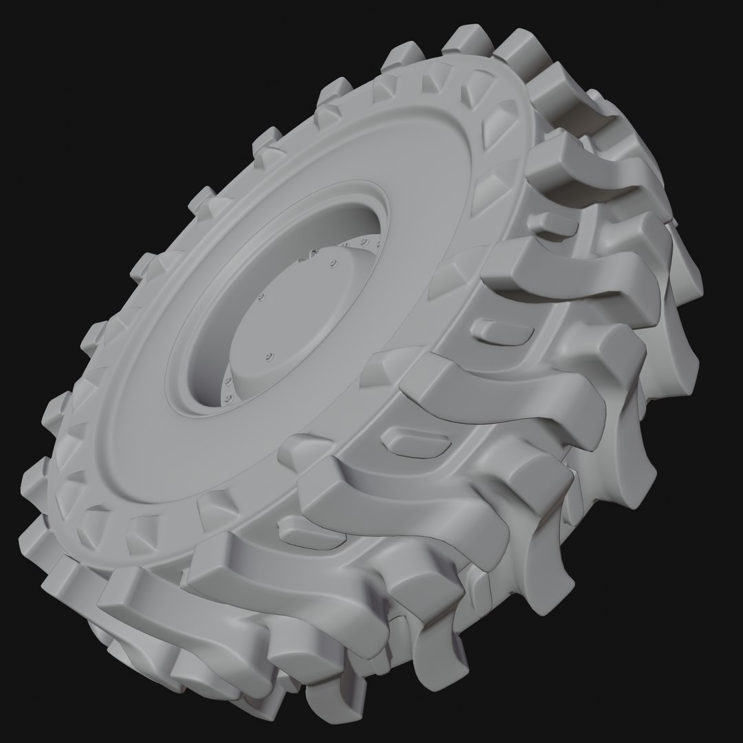 Military Vehicles Wheel 3D Model - TurboSquid 1891691