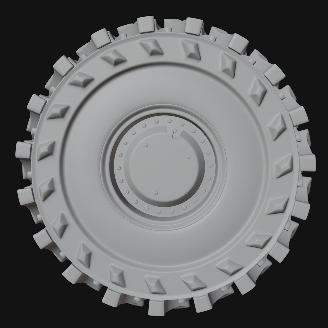 Military Vehicles Wheel 3D Model - TurboSquid 1891691