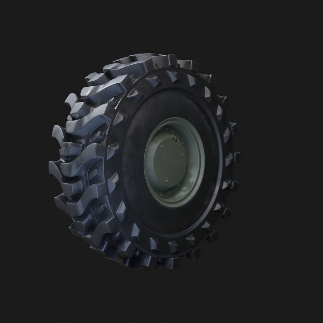 Military Vehicles Wheel 3D Model - TurboSquid 1891691