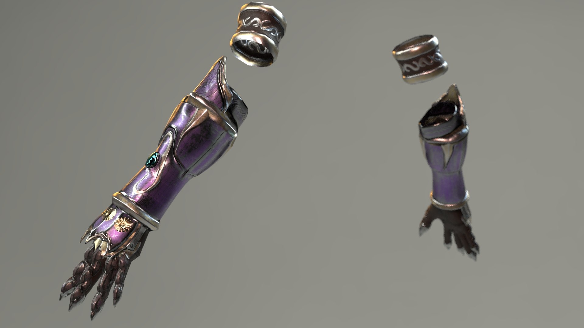 3D Elf Female Hand Armor Set - TurboSquid 1731031