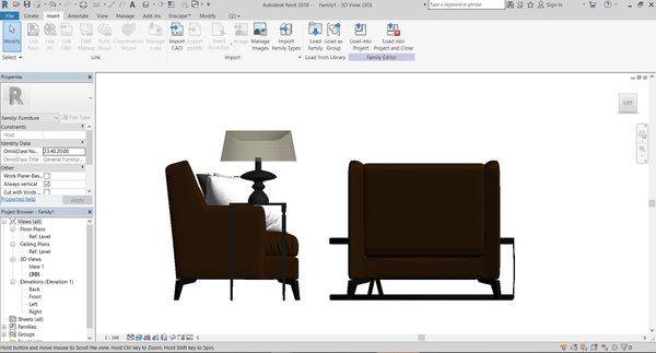 modelo 3d Familia de sofás revit enzo - TurboSquid 2131173