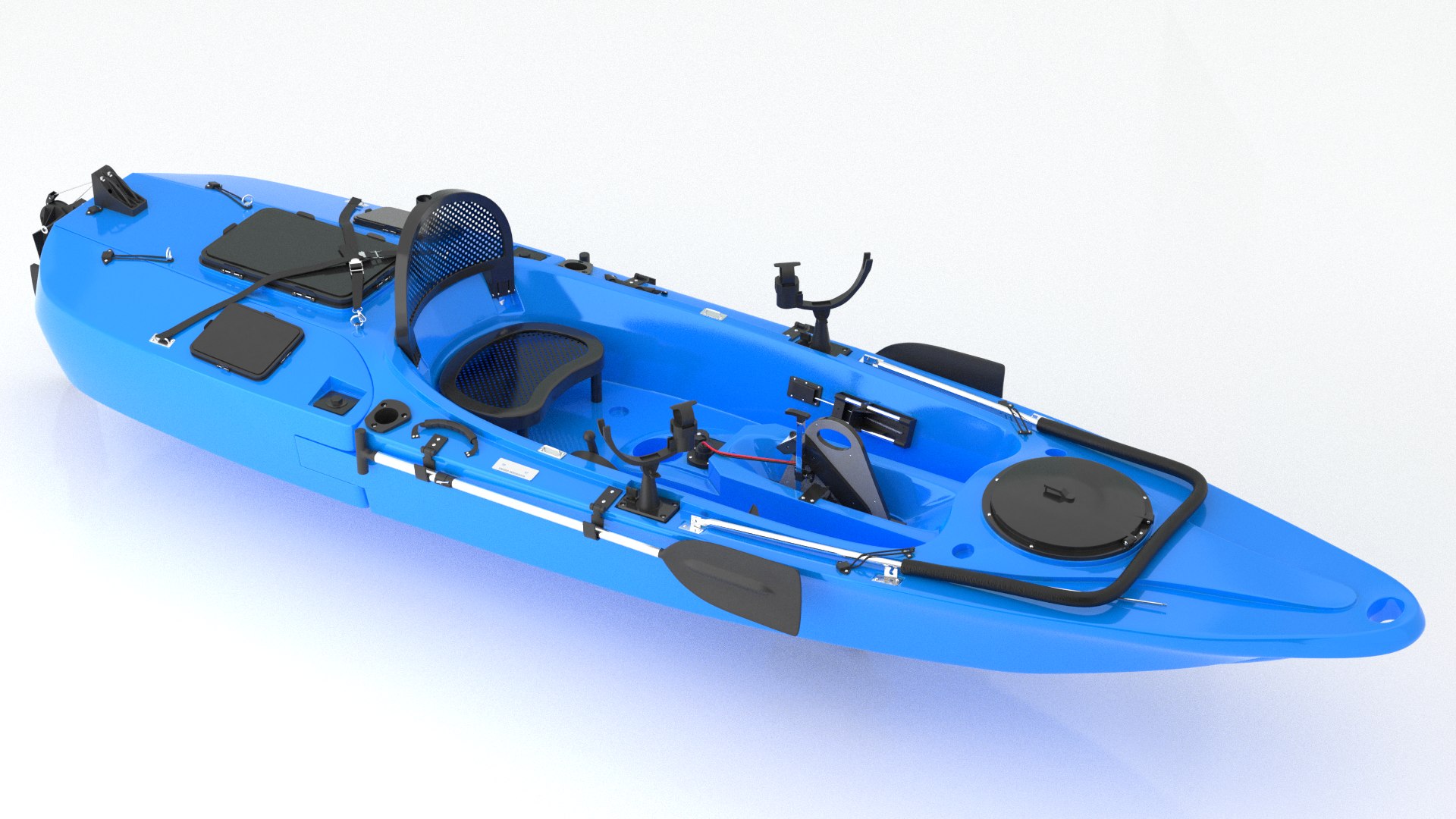3D Kayak For Fishing With An Electric Motor Haswing Winix HB-54601 Blue ...