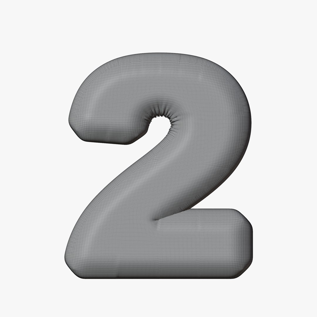 Balloons Numbers 3D Model - TurboSquid 2164657