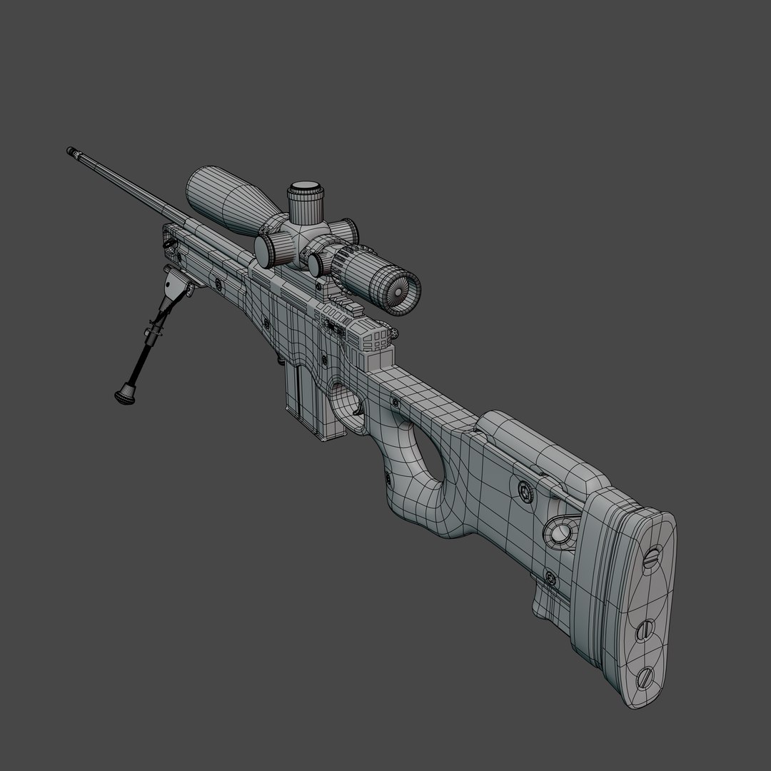 Sniper gun rifle 3D model - TurboSquid 2024454