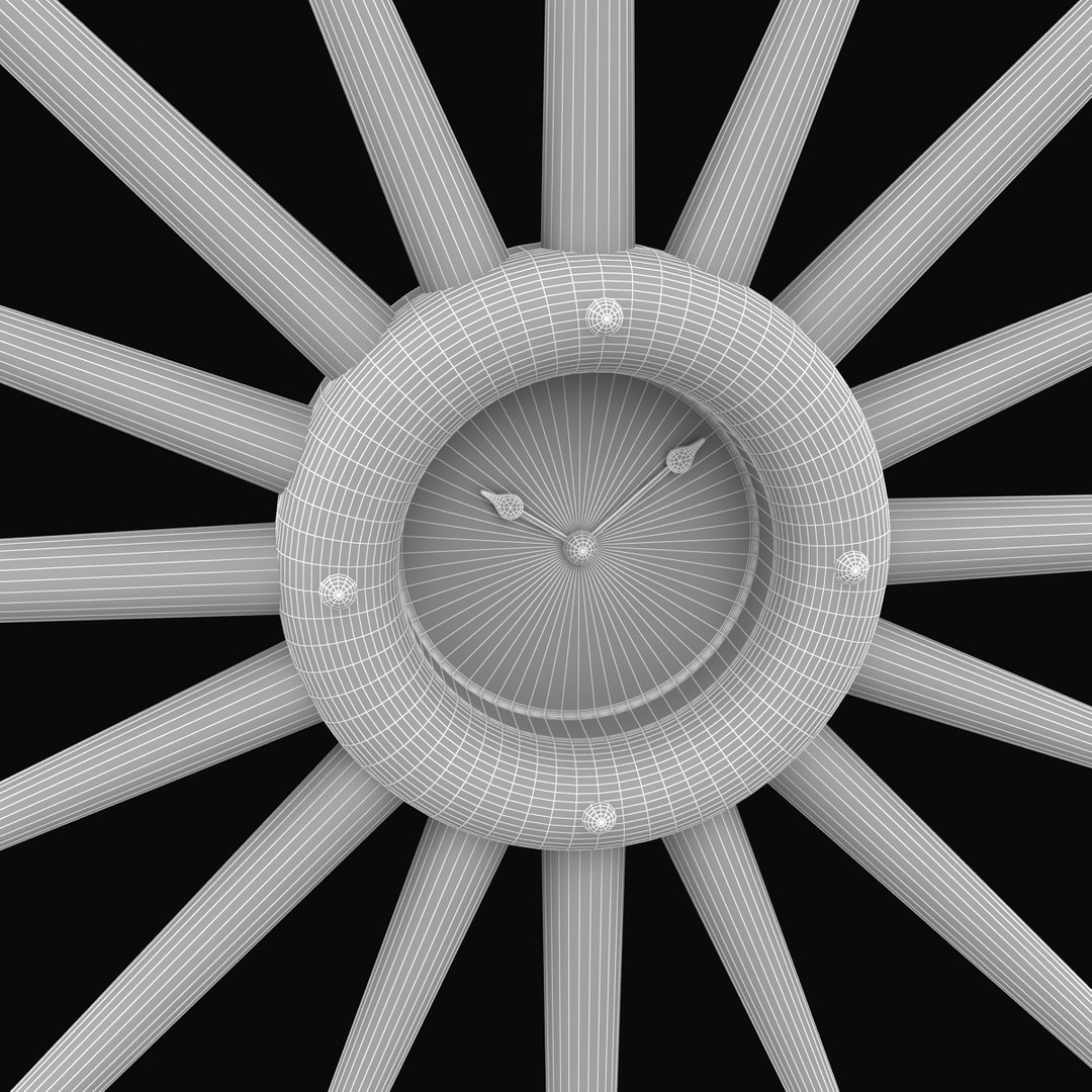 3d Max Star Clock Desk