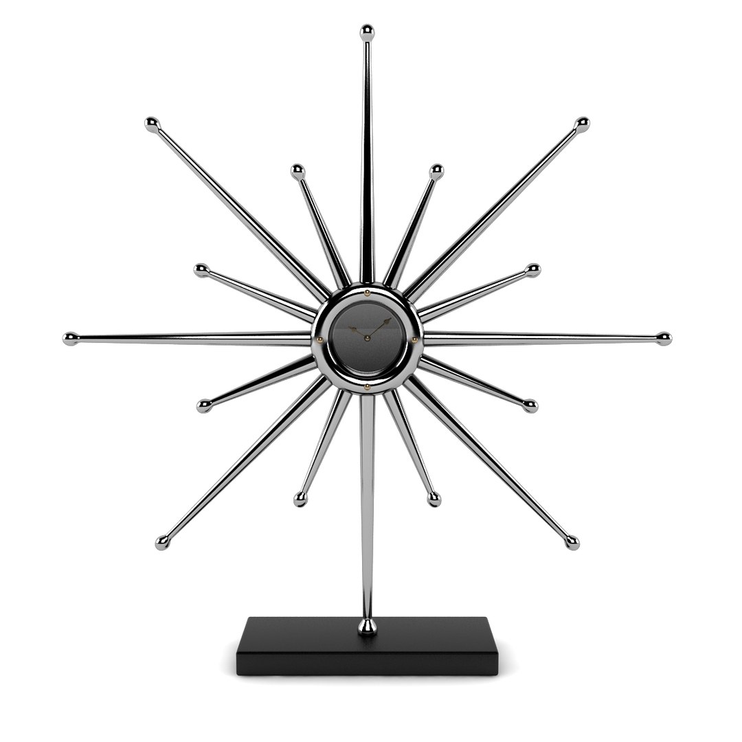 3d Max Star Clock Desk