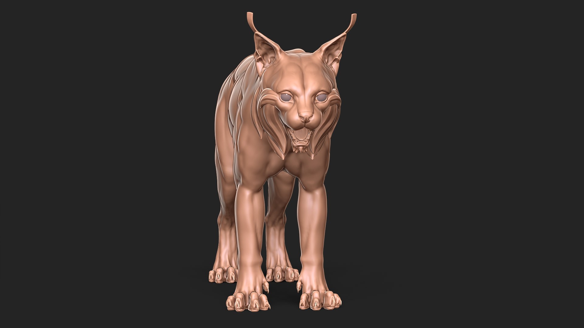 3D Canadian Lynx Primary Forms Zbrush Sculpt - TurboSquid 1817361