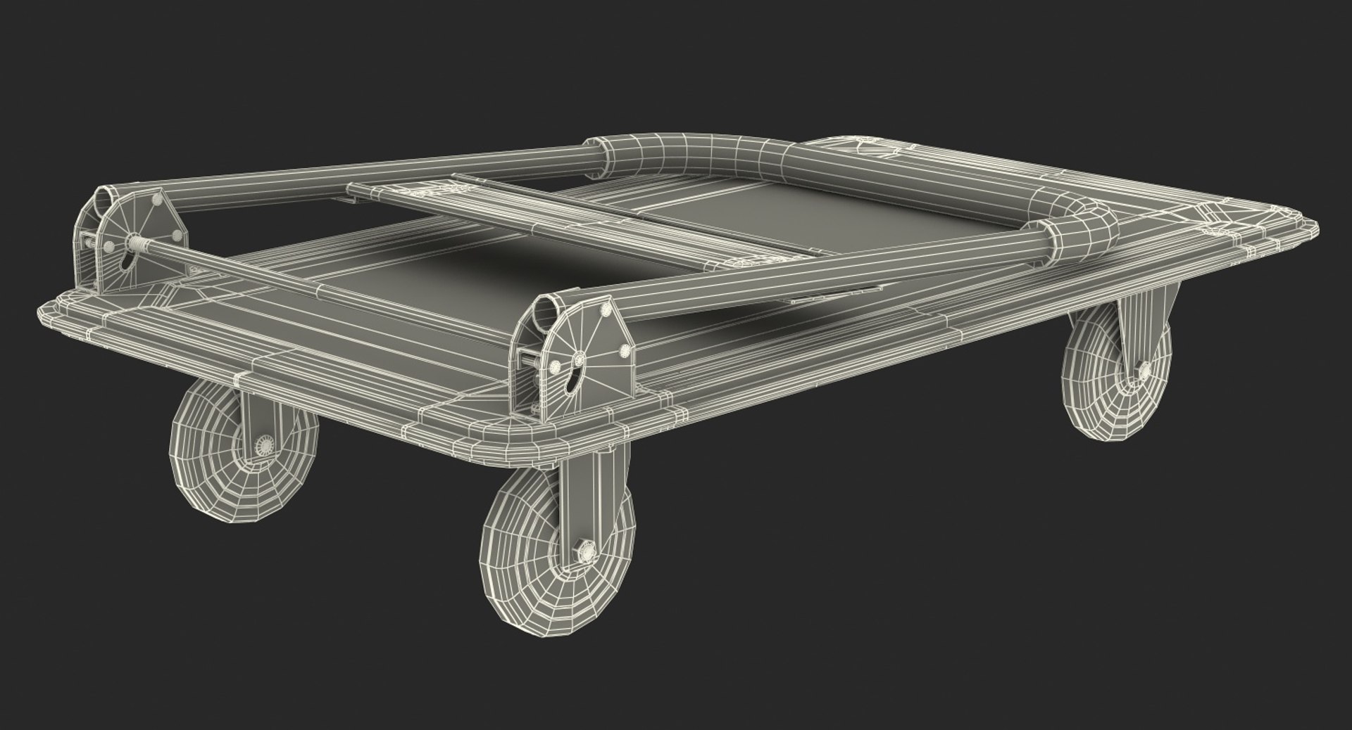 3D folded trolley model - TurboSquid 1415768