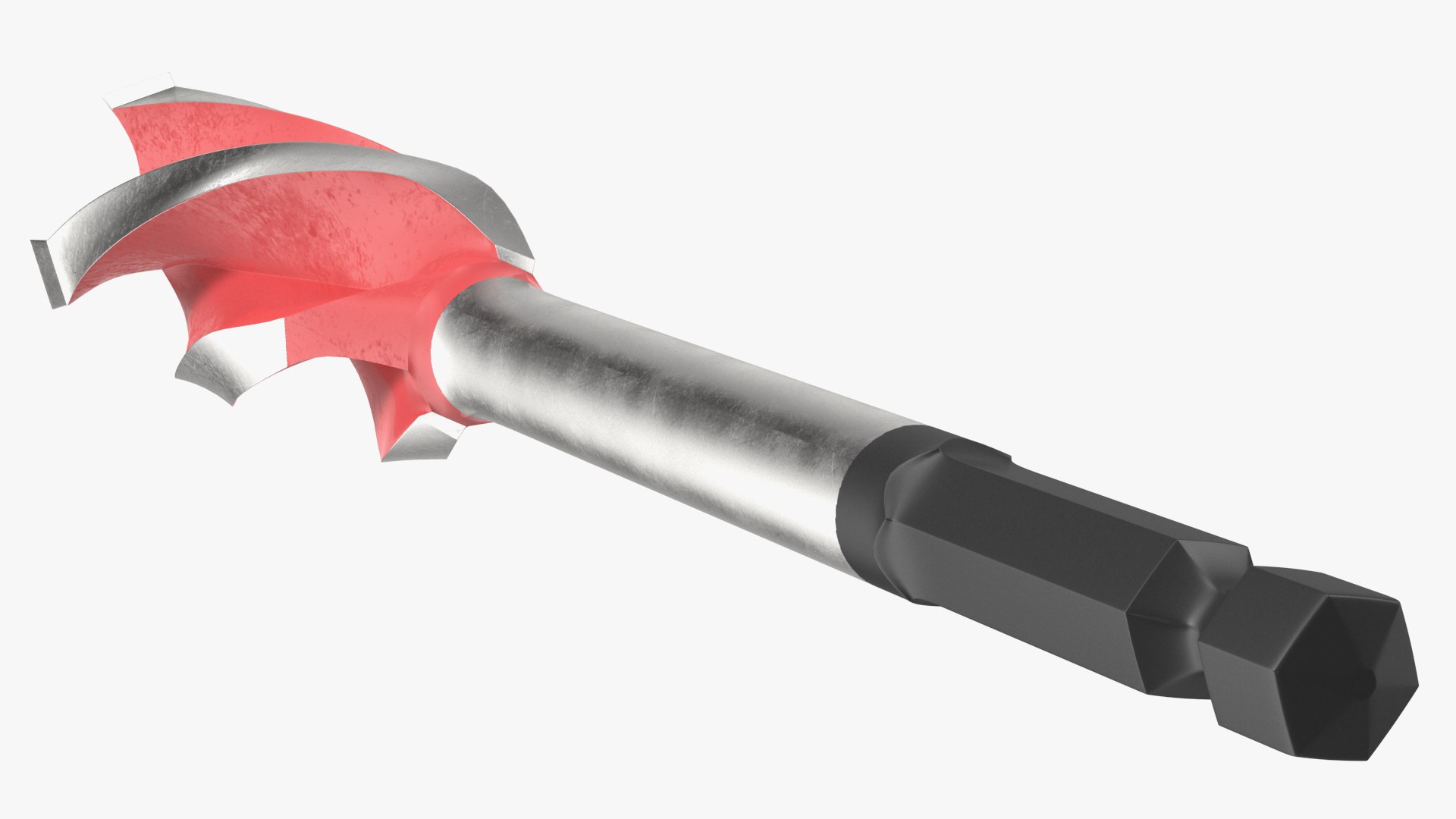 3D Triple Fluted Wood Bit New Model - TurboSquid 2105087