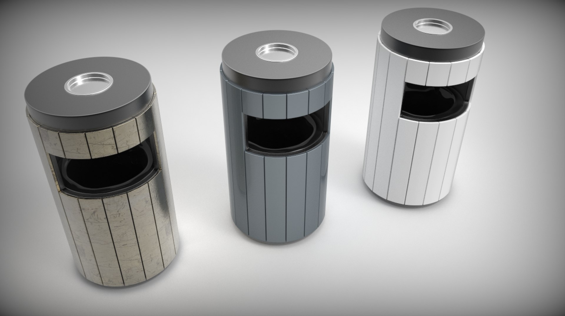 3d model dustbin bin