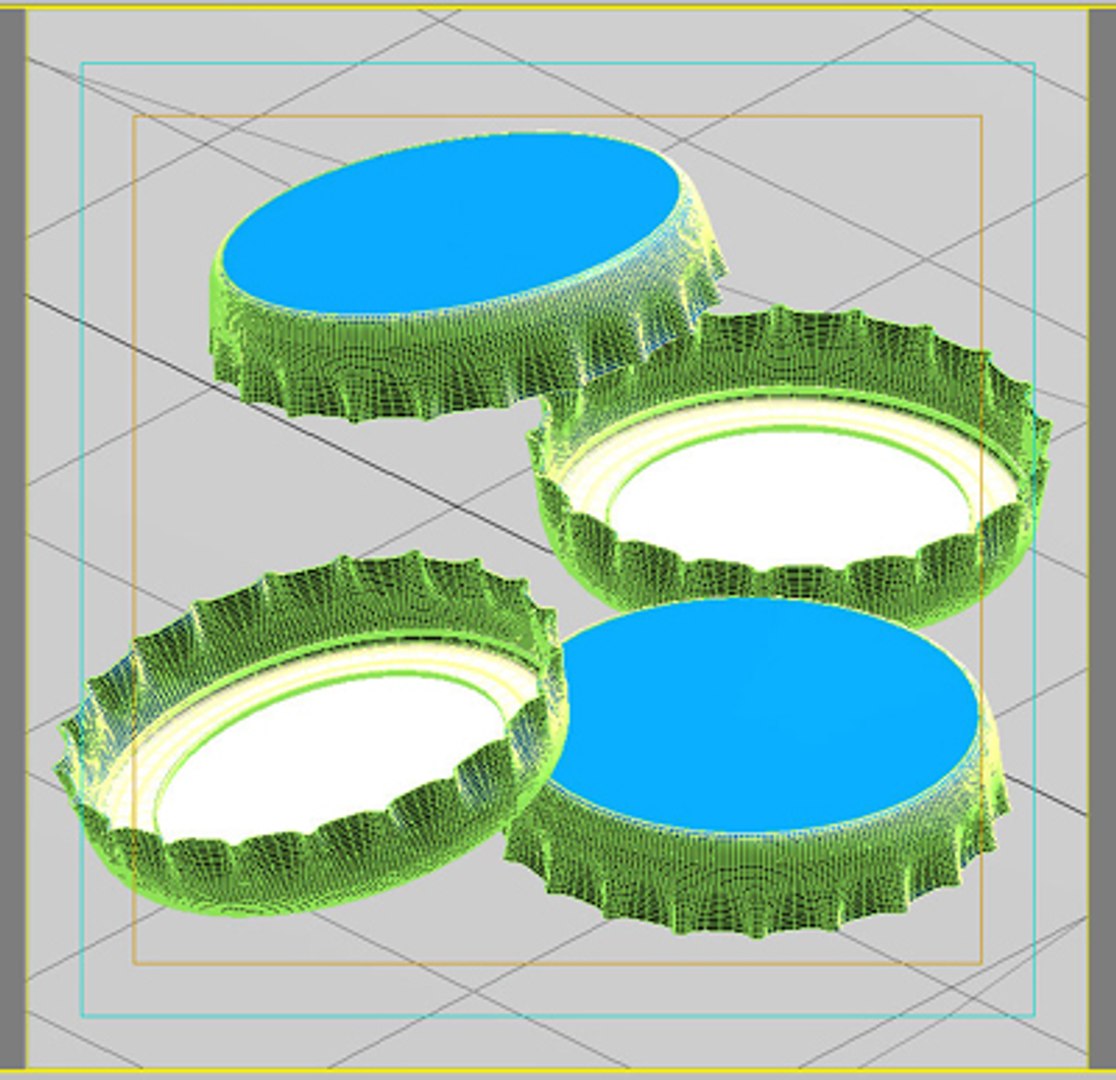 3d Max Bottle Cap