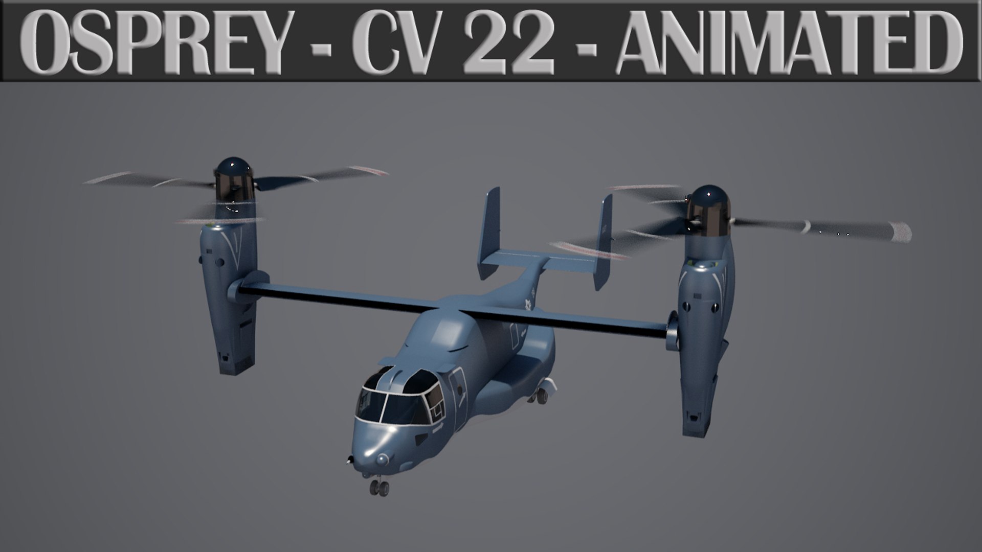 3d Osprey Cv 22 Animation