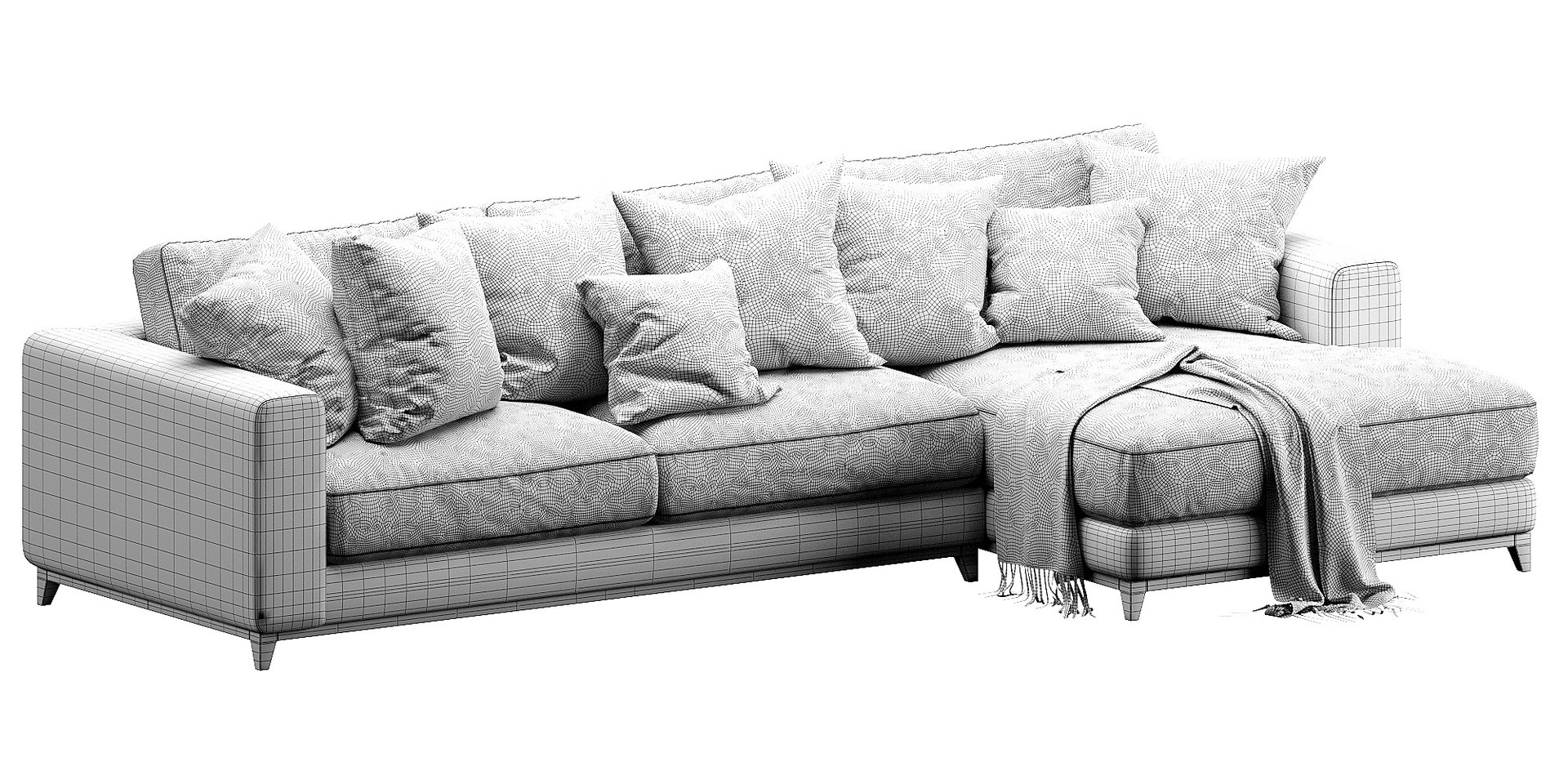 Nick Scali Spencer Chaise Lounge Model - TurboSquid 2031246