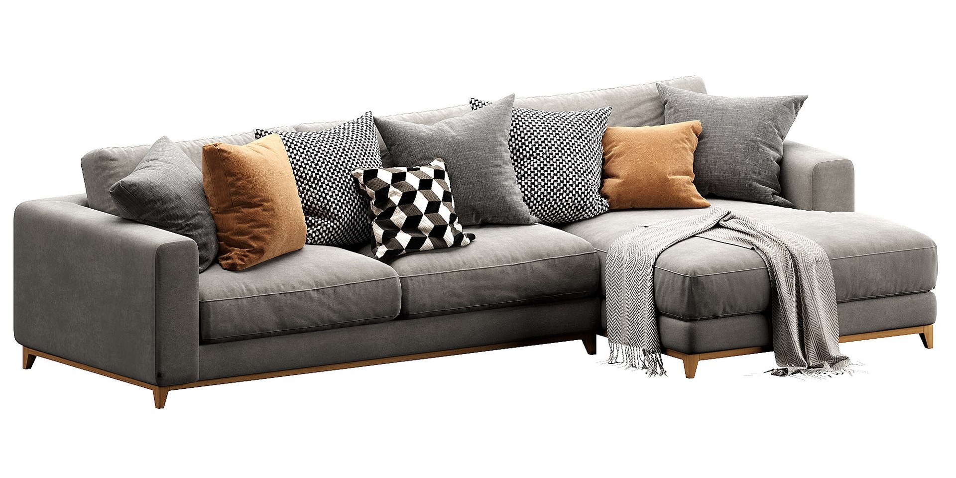 Nick Scali Spencer Chaise Lounge Model - TurboSquid 2031246