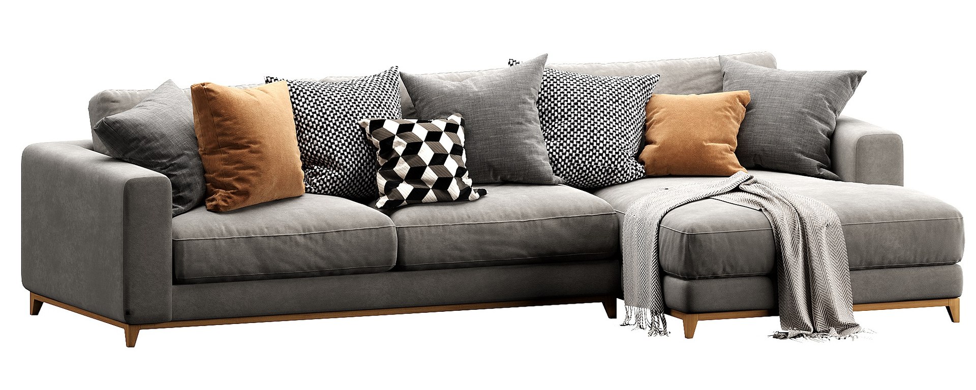 Nick Scali Spencer Chaise Lounge Model - TurboSquid 2031246