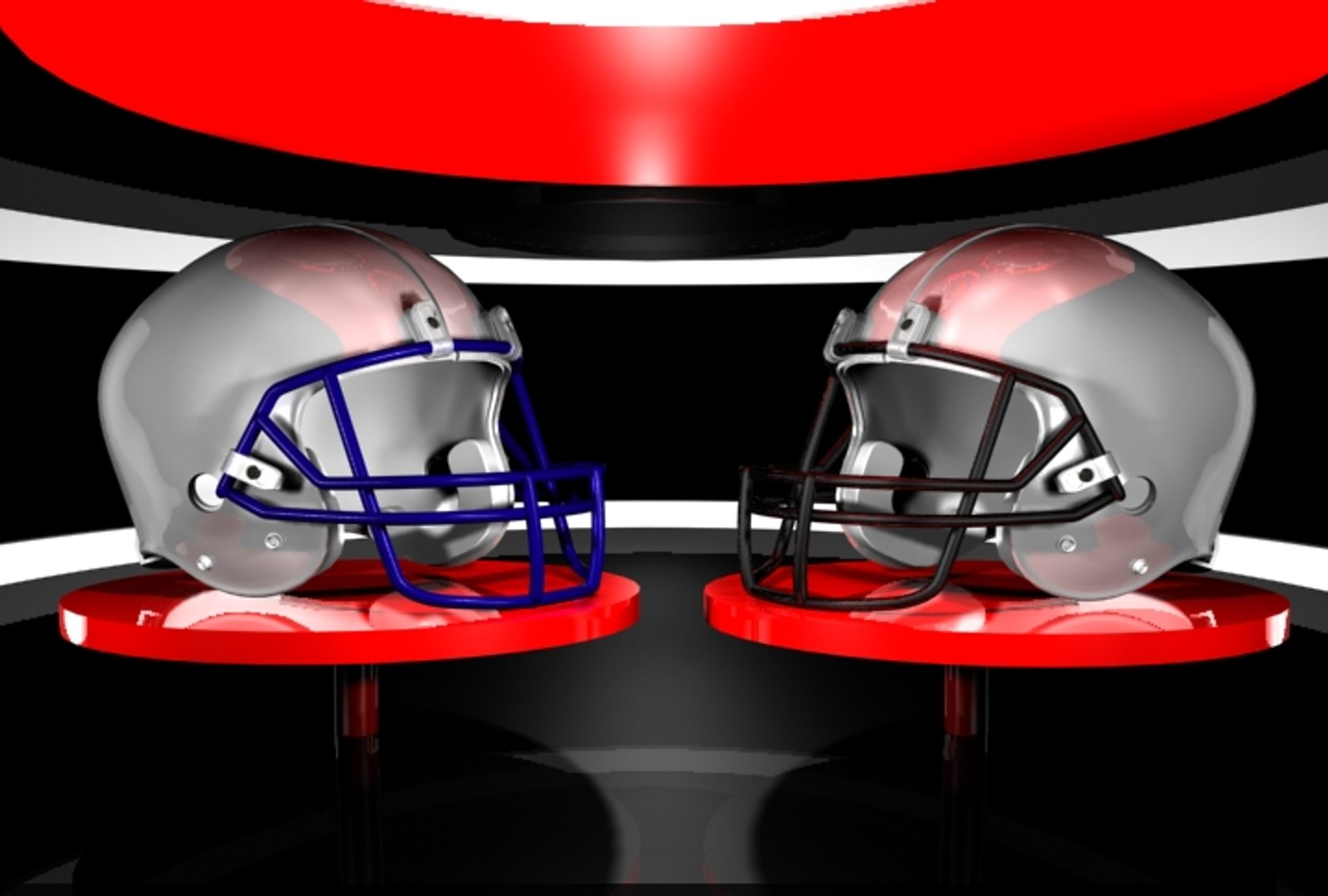 3d Football Animation Helmets Model