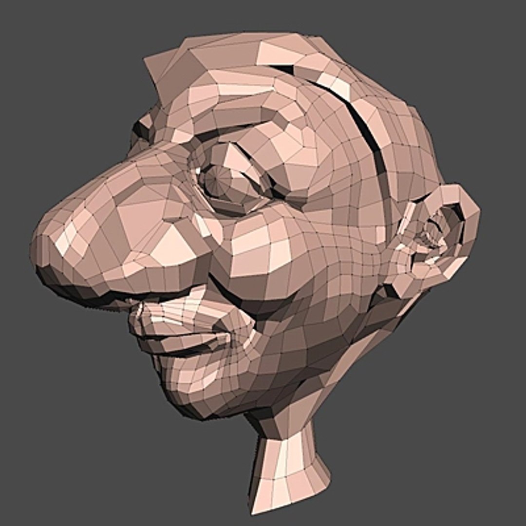 Funny Head 3d Model