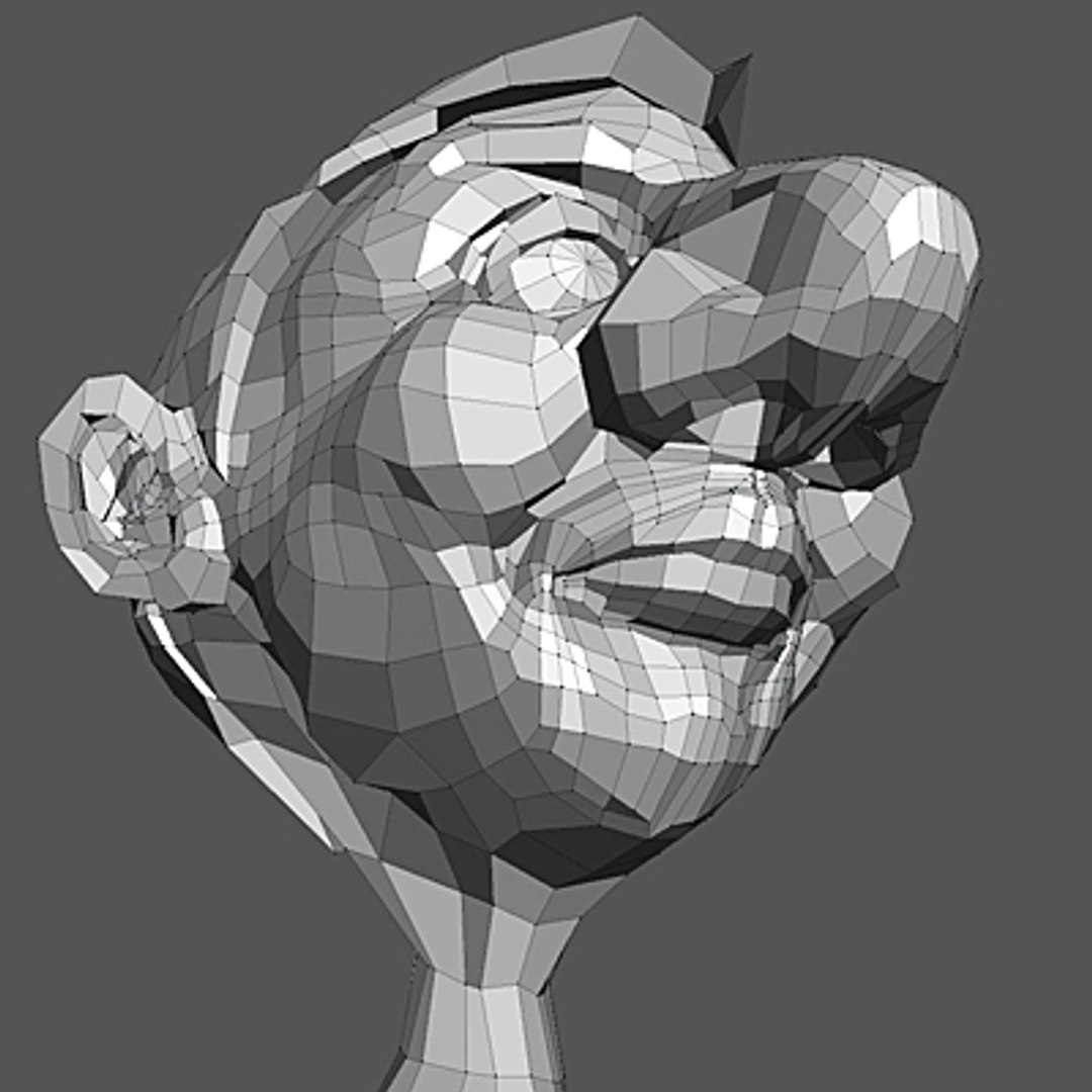 Funny Head 3d Model