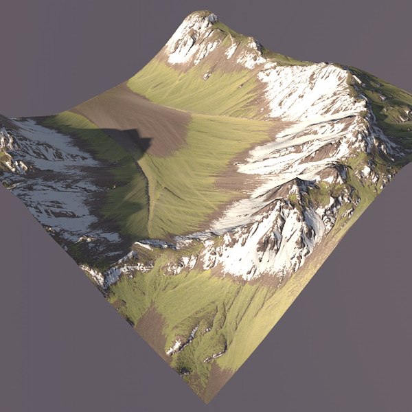 mountain maps terrain 3d model