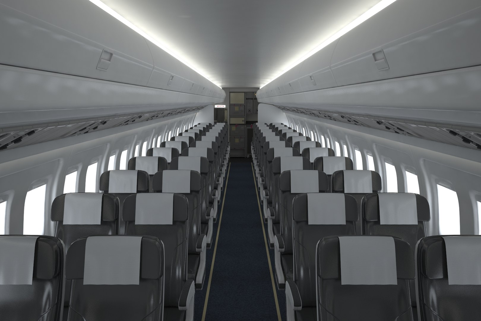 3D Model Airplane Cabin V3 - TurboSquid 1379273