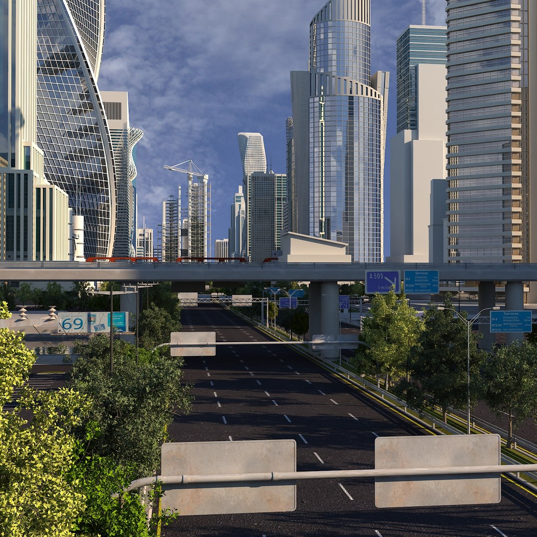 Definition cityscape 3D model - TurboSquid 1375888