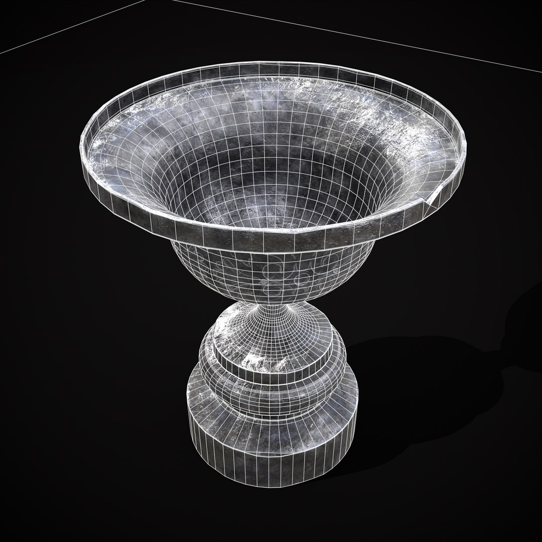 Flowered Iron Vase 3D Model - TurboSquid 2091818