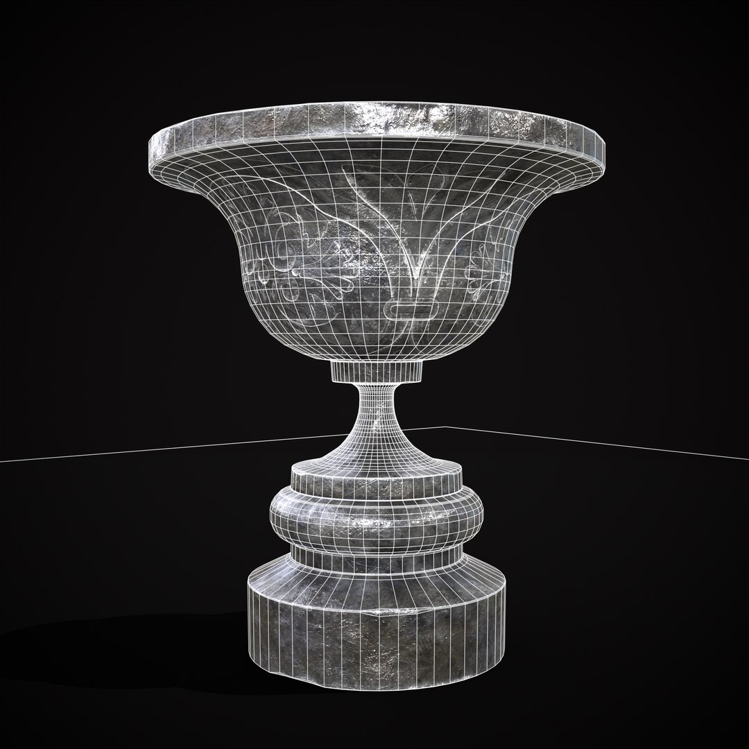 Flowered Iron Vase 3D Model - TurboSquid 2091818