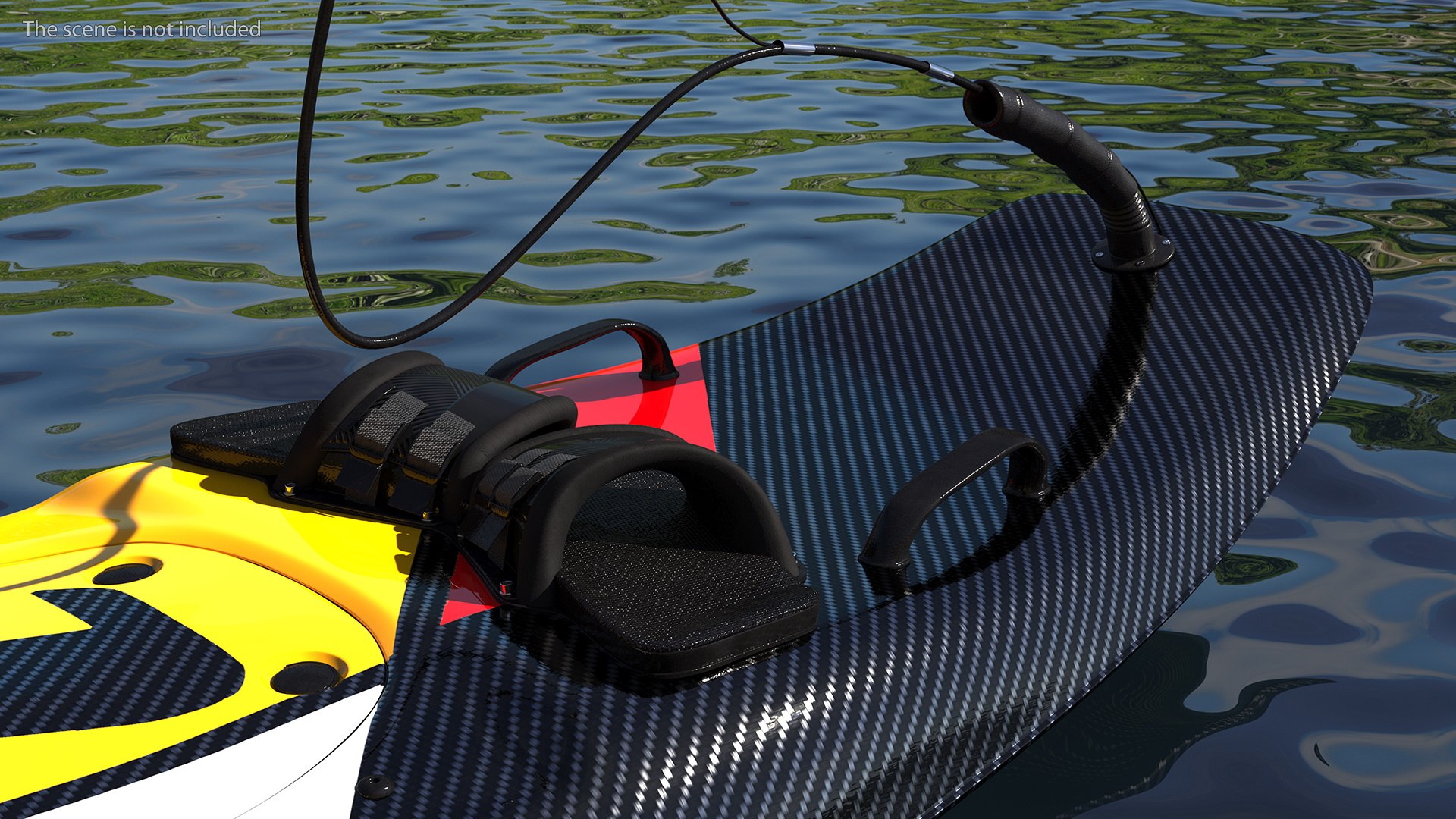 Motorised Carbon Fiber Surfboard model - TurboSquid 1875566