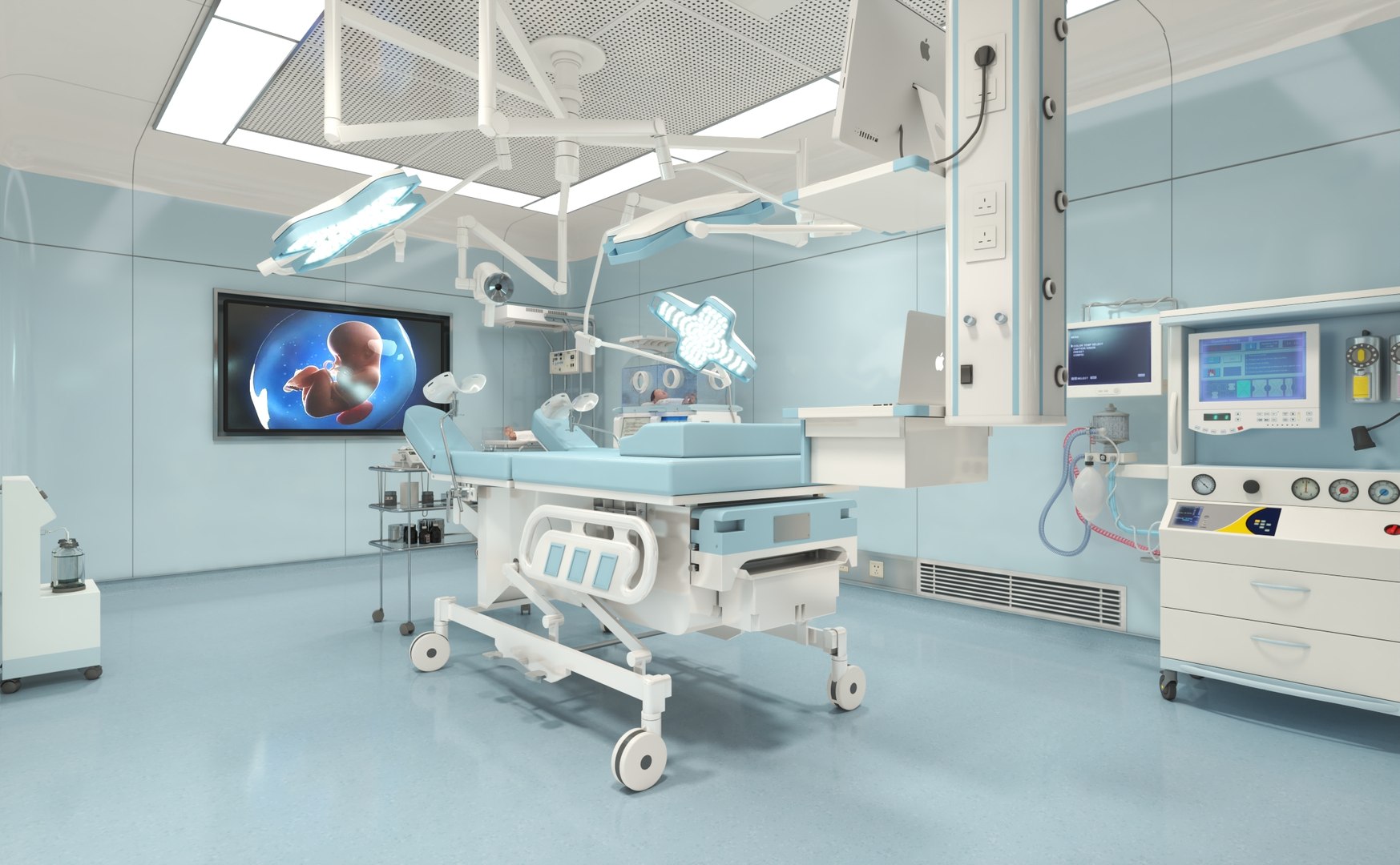 Delivery Room 3D Model - TurboSquid 2159131