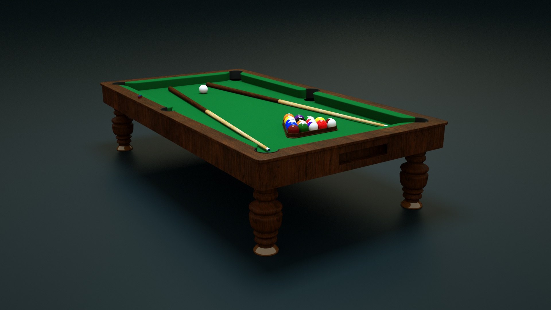 Billiards Table 3d Model